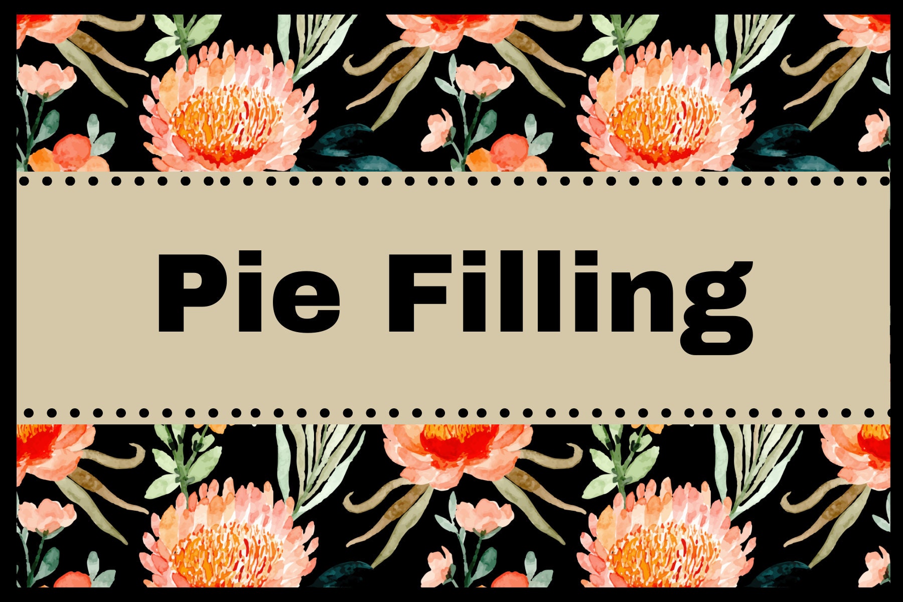 Bloom & Bake: Floral Ingredient Labels - A Must-have for Every Kitchen ...