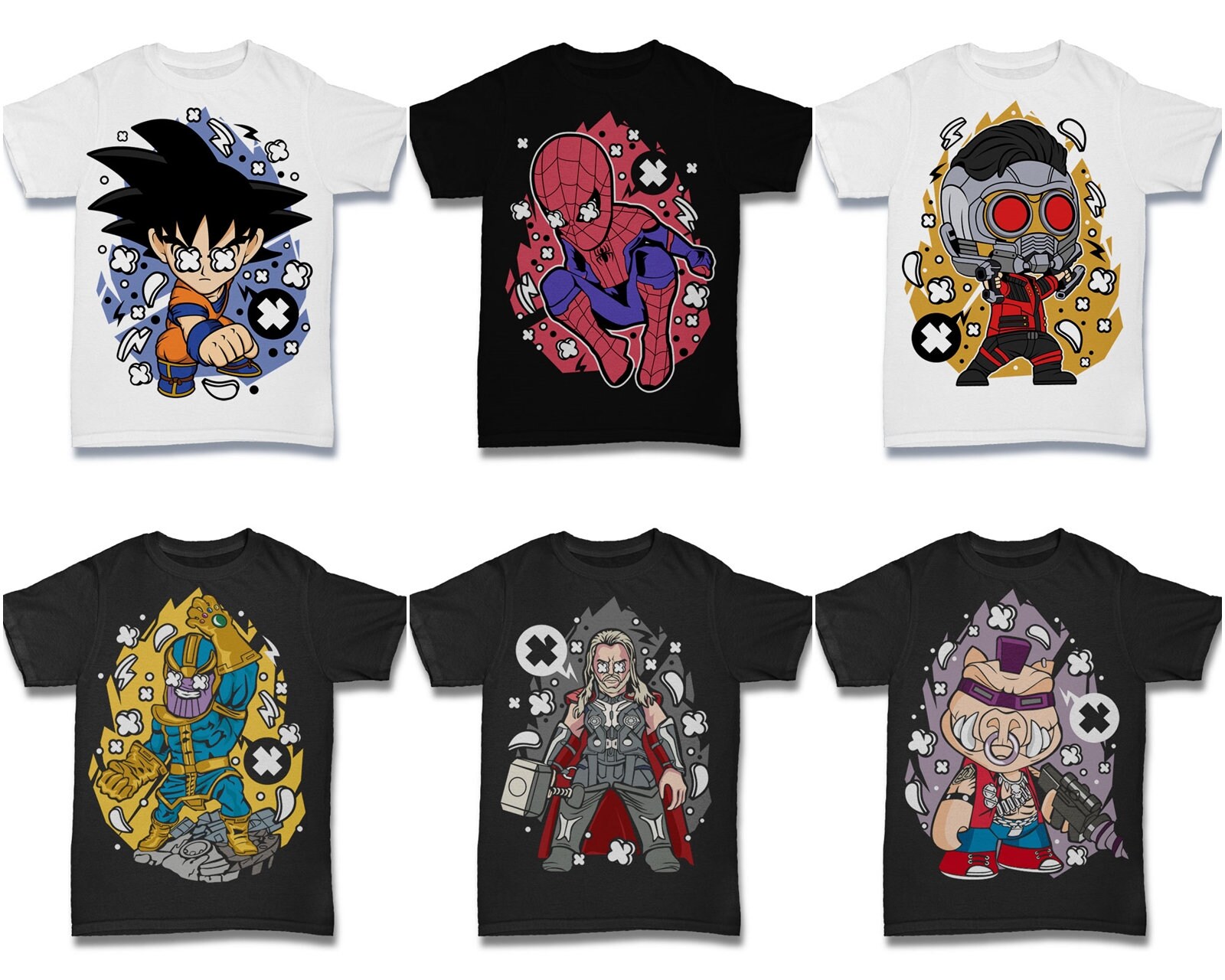 100 Graphic Cartoon Designs - Etsy