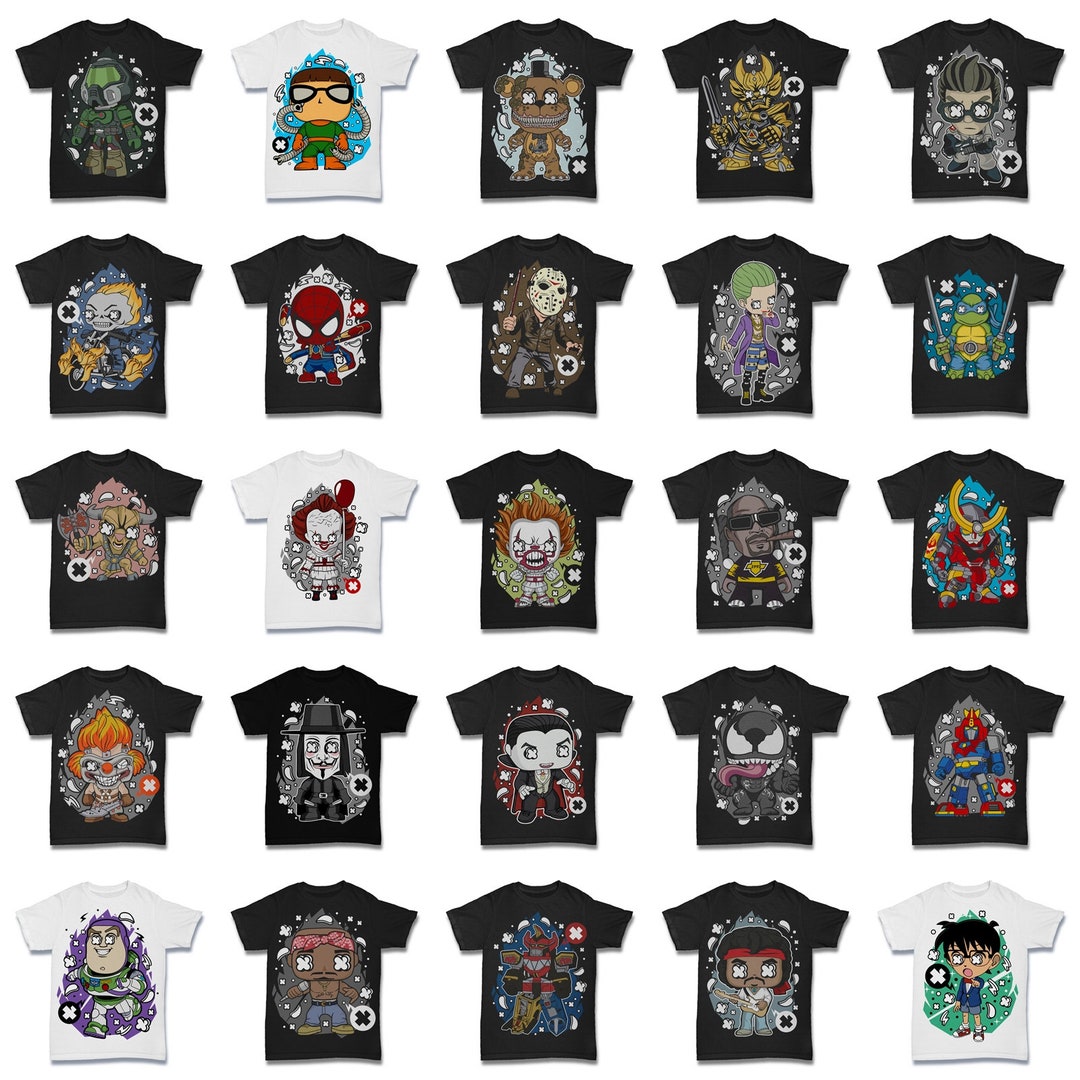 100 Graphic Cartoon Designs - Etsy