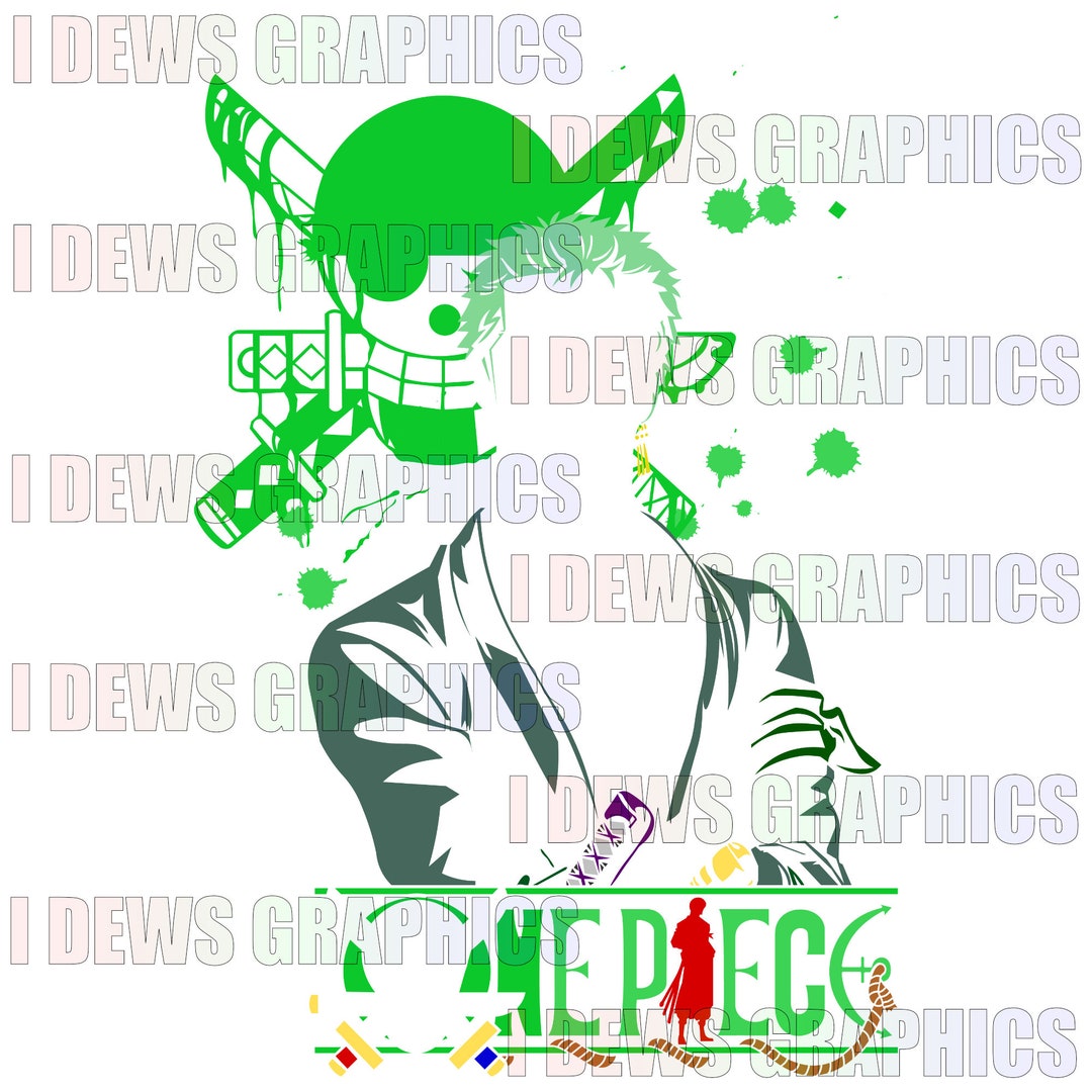 Roronoa Zoro Design, Instant Download, Editable Files - Etsy UK