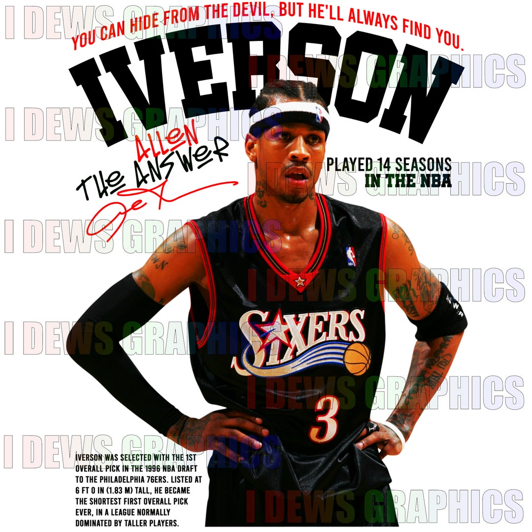Allen Iverson Design, Instant Download - Etsy