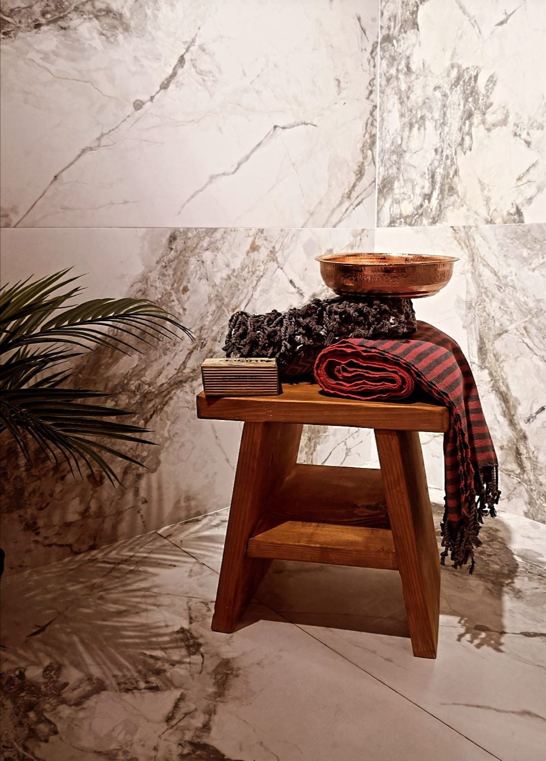 Wooden Stoolmaroon, Rustic Wooden Stool, Wooden Bathroom Stool, Wooden ...