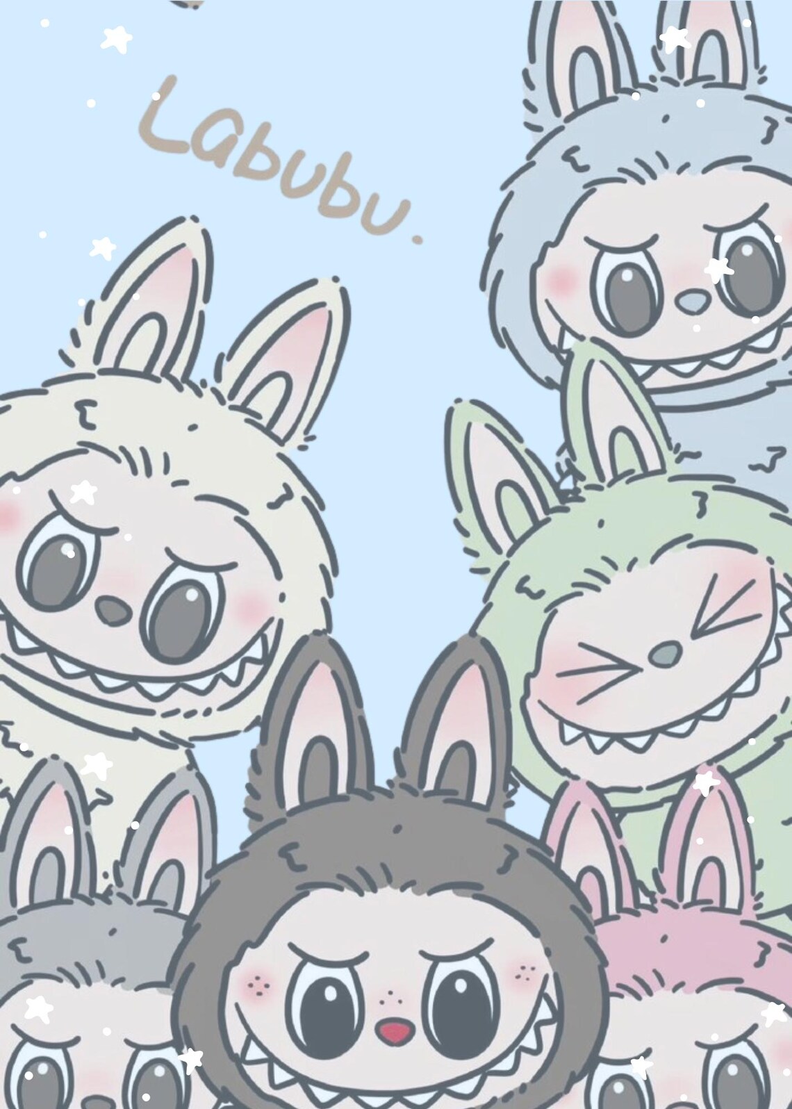 Labubu Theme Birthday Invitation | Cute Monster Invitation | Editable ...