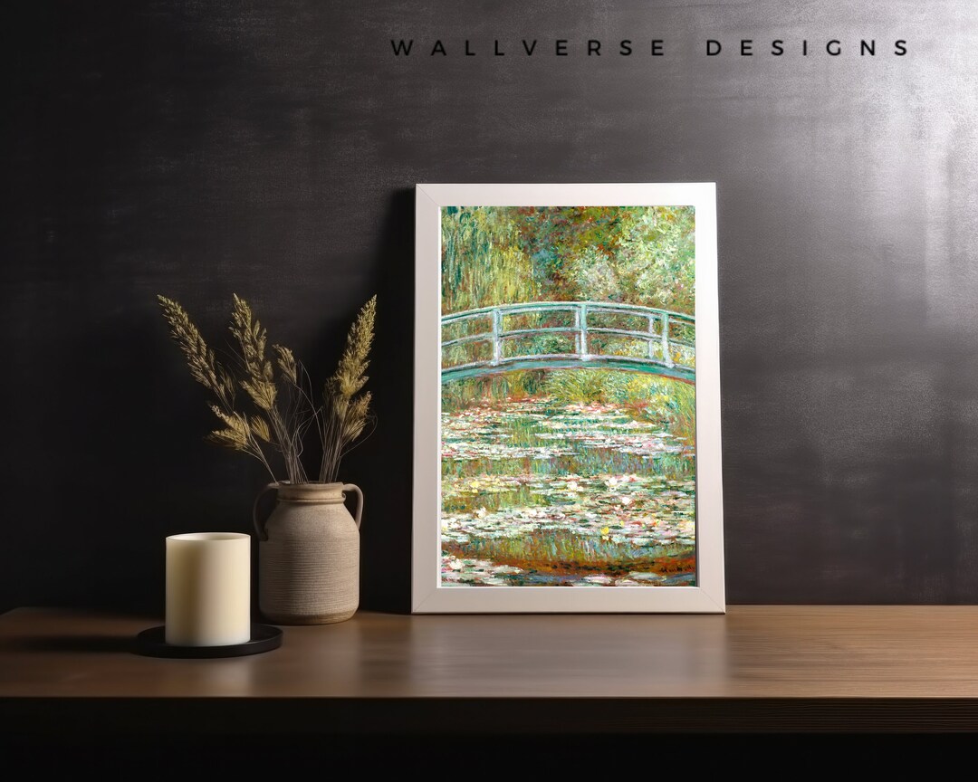 Printable Claude Monet Bridge Over a Pond of Water Lilies Impressionism ...