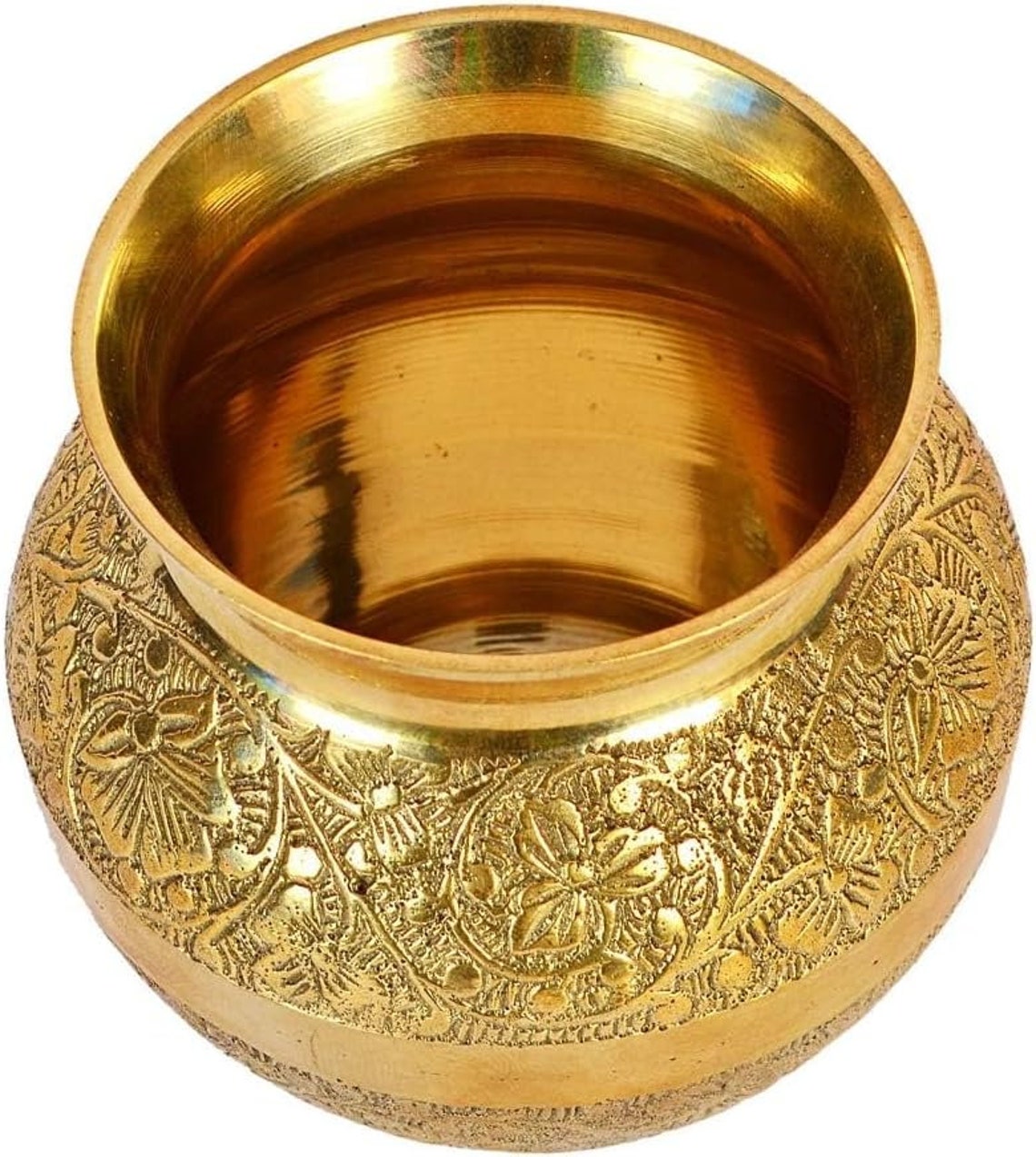 Treegoart Pure Brass Lota, Pooja Kalash, Brass Kalash, Brass Pot ...