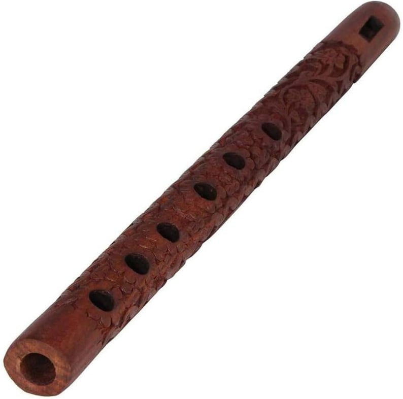 Treegoart Wooden Flute, Krishna Bansuri, Musical Instrument, Carved ...