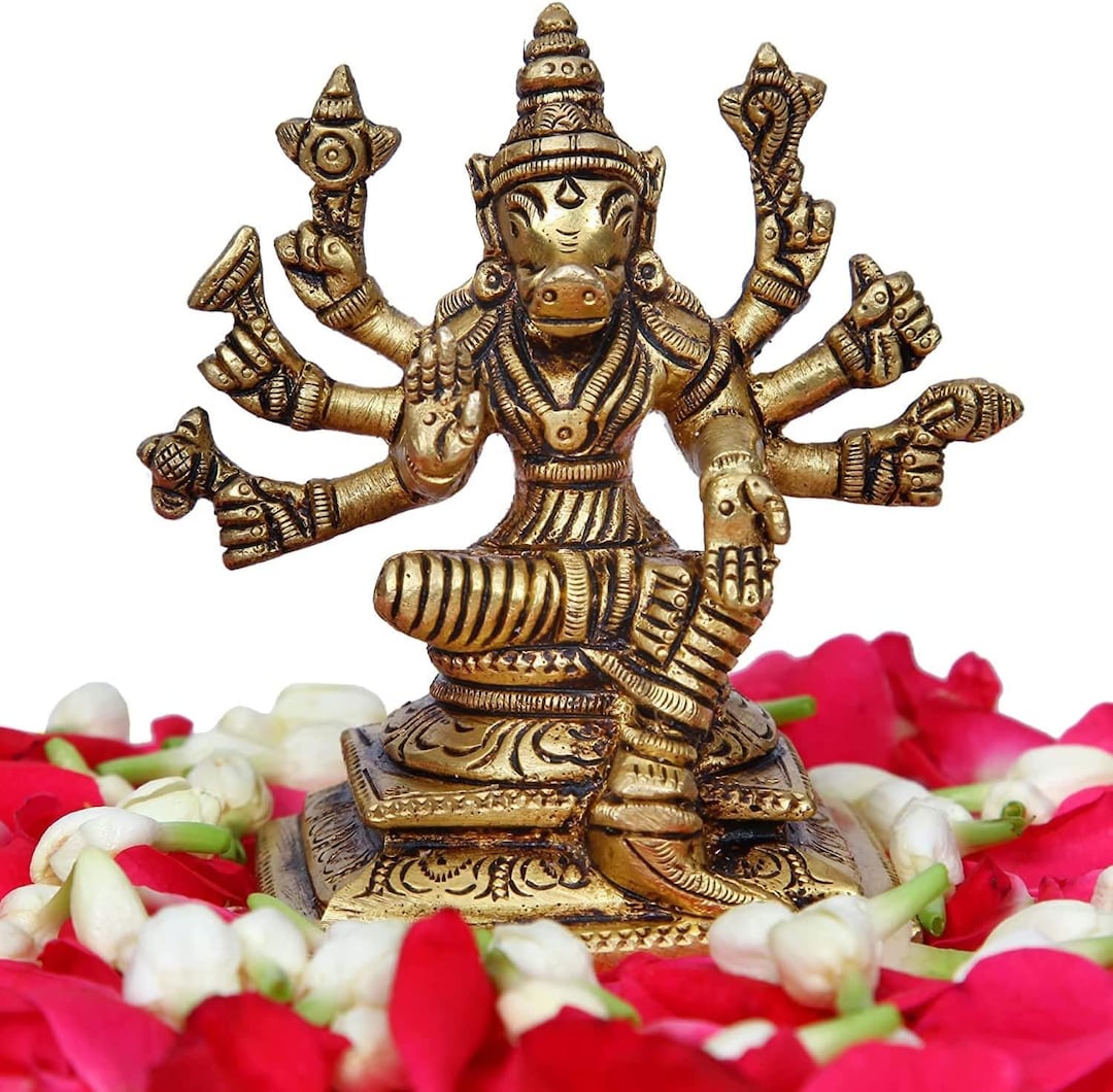 Treegoart Brass Varahi Amman Statue Varaha Avatar God Idol Beautiful ...