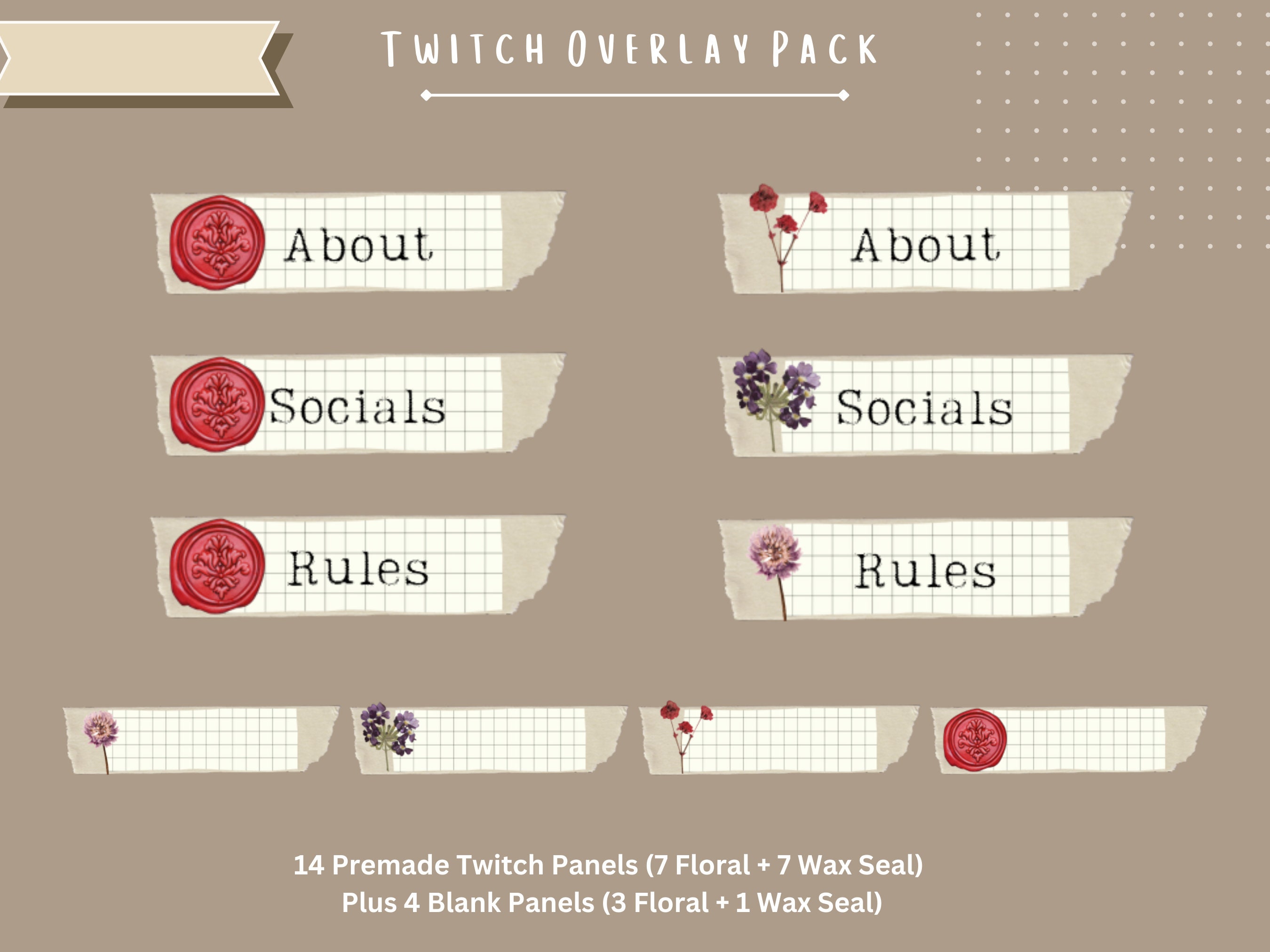 Dark Academia Twitch Pack Animated Scenes Streamer Pack - Etsy