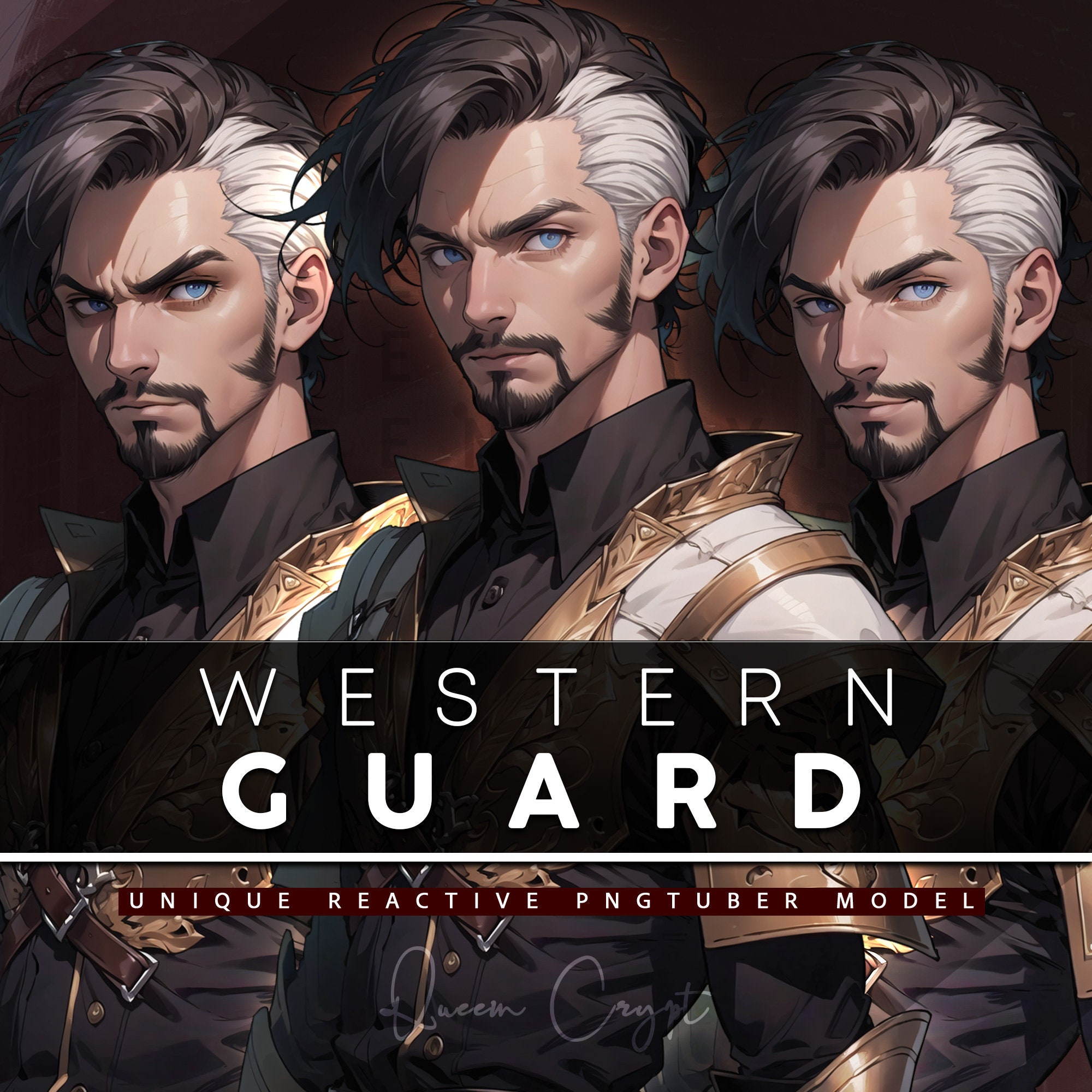 Western Guard PNGTUBER | Ready to Use | 3 Expressions | 12 Reactive PNG ...