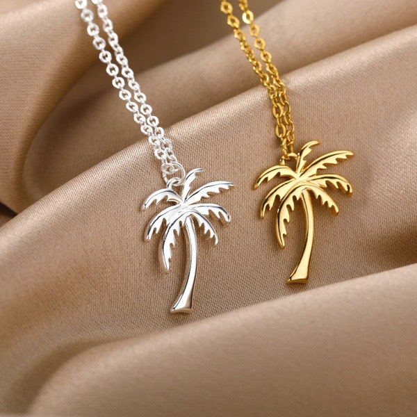 Palm Tree Pendant - Etsy