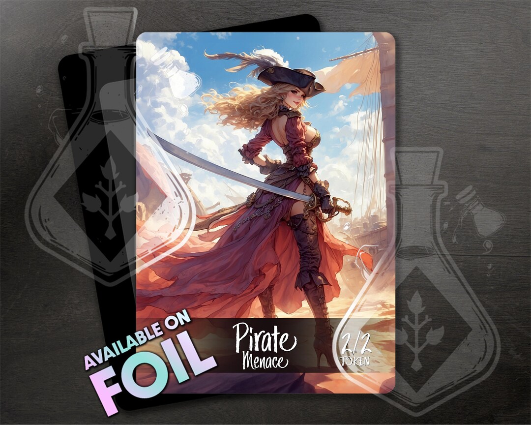 Pirate Token for TCG - Menace - Full Custom Art - Charming Buccaneer ...
