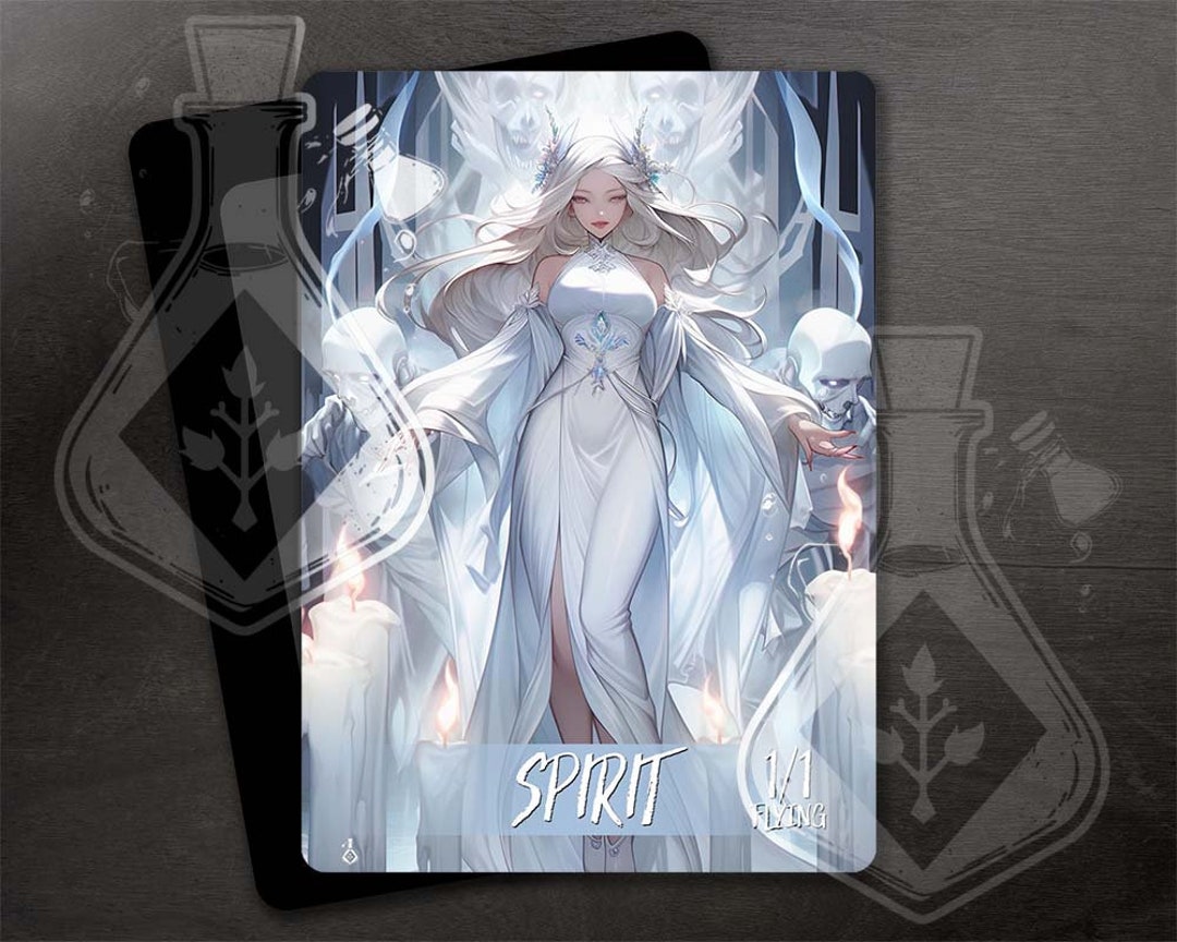 SPIRIT Token for TCG - Full Custom Art - Gorgeous Woman in White 1/1 ...
