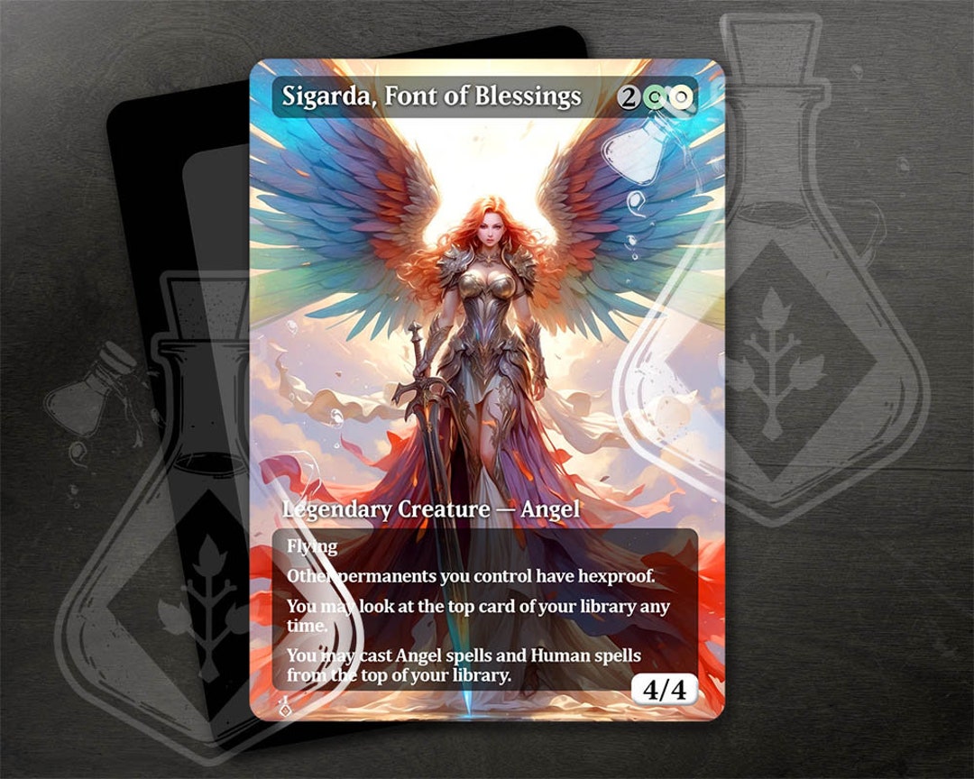 Sigarda, Font of Blessings - Gorgeous Alternate Full Custom Art - Gorgeous Rainbow Angel ...