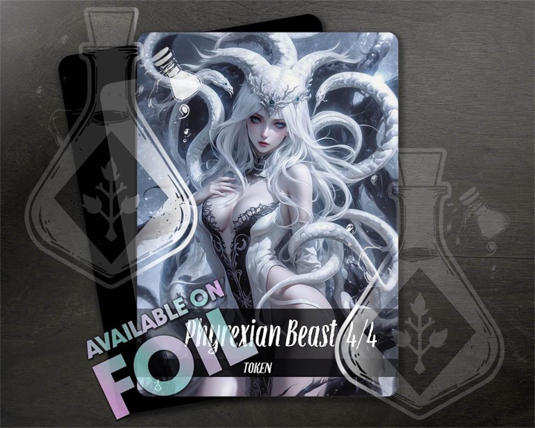 Phyrexian Beast TOKEN 4/4 - Gorgeous Full Custom Art - Anime Waifu ...