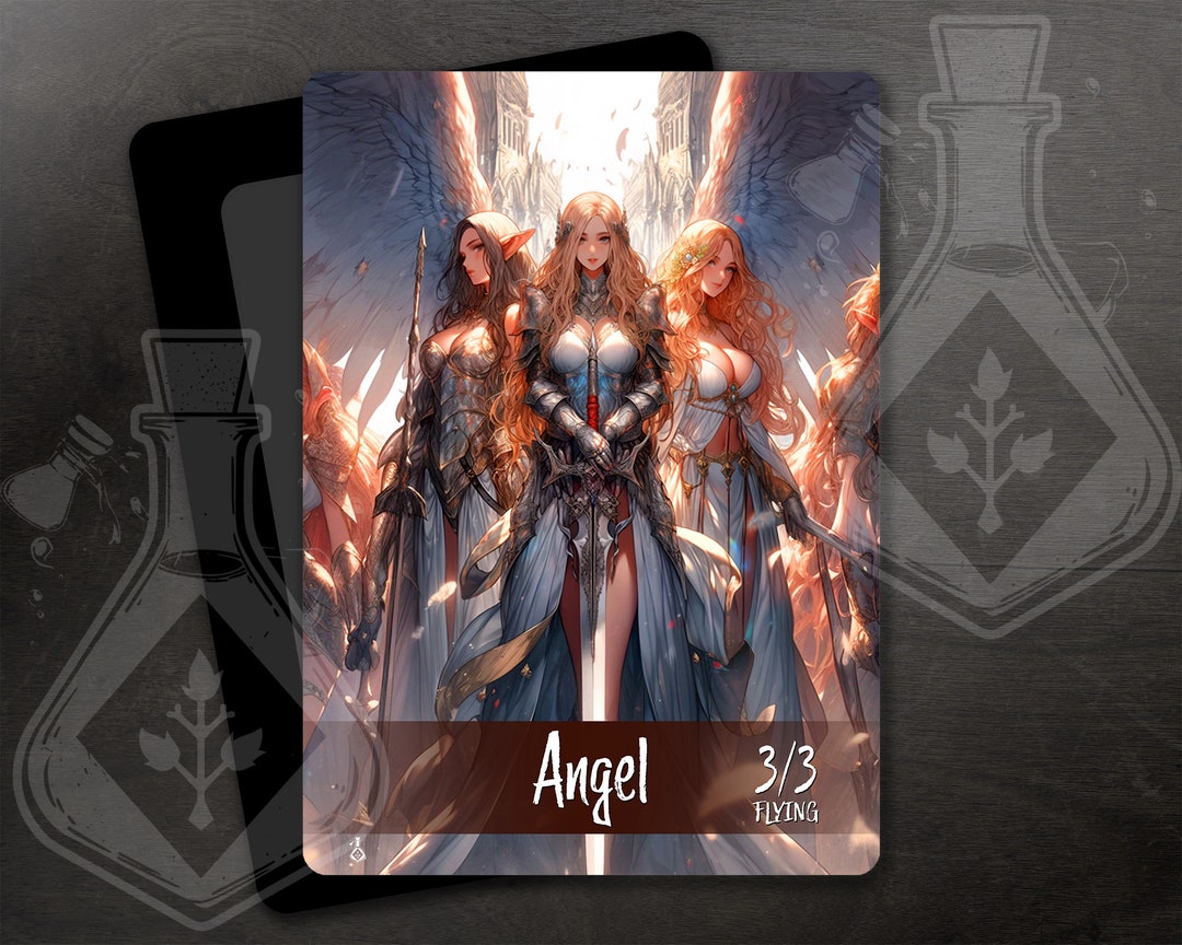 ANGEL Token 3 /3 for TCG - Full Custom Art - Triny of Angels, Defenders ...