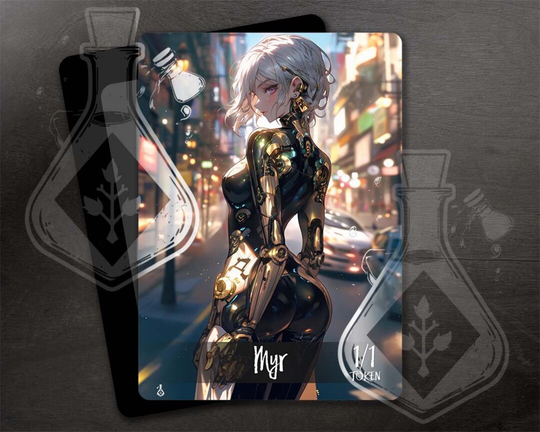 MYR Token for TCG Full Custom Art Gorgeous Anime Robot Metal Skin Urban ...