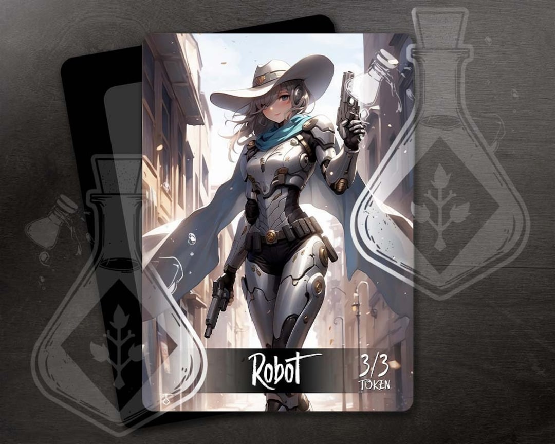 Robot Token for TCG - Full Custom Art - Anime Waifu - Stunning Robot ...