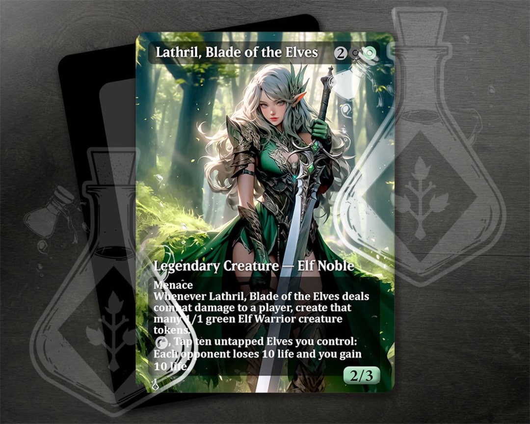 Lathril, Blade of the Elves Amazing Alternate Full Custom Art Gorgeous ...