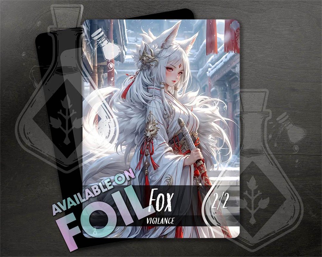 FOX TOKEN 2/2 - Gorgeous Full Custom Art - Anime Waifu - Majestic Fox ...