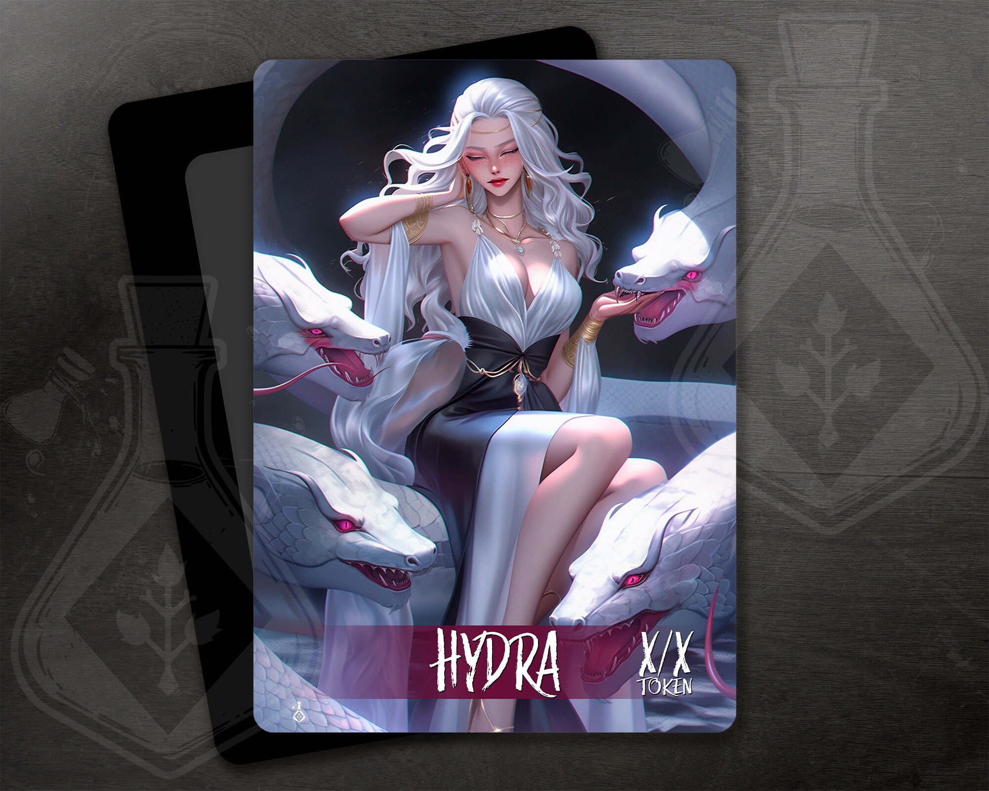 HYDRA Token for TCG Full Custom Art Beautiful Hydra Queen - Etsy