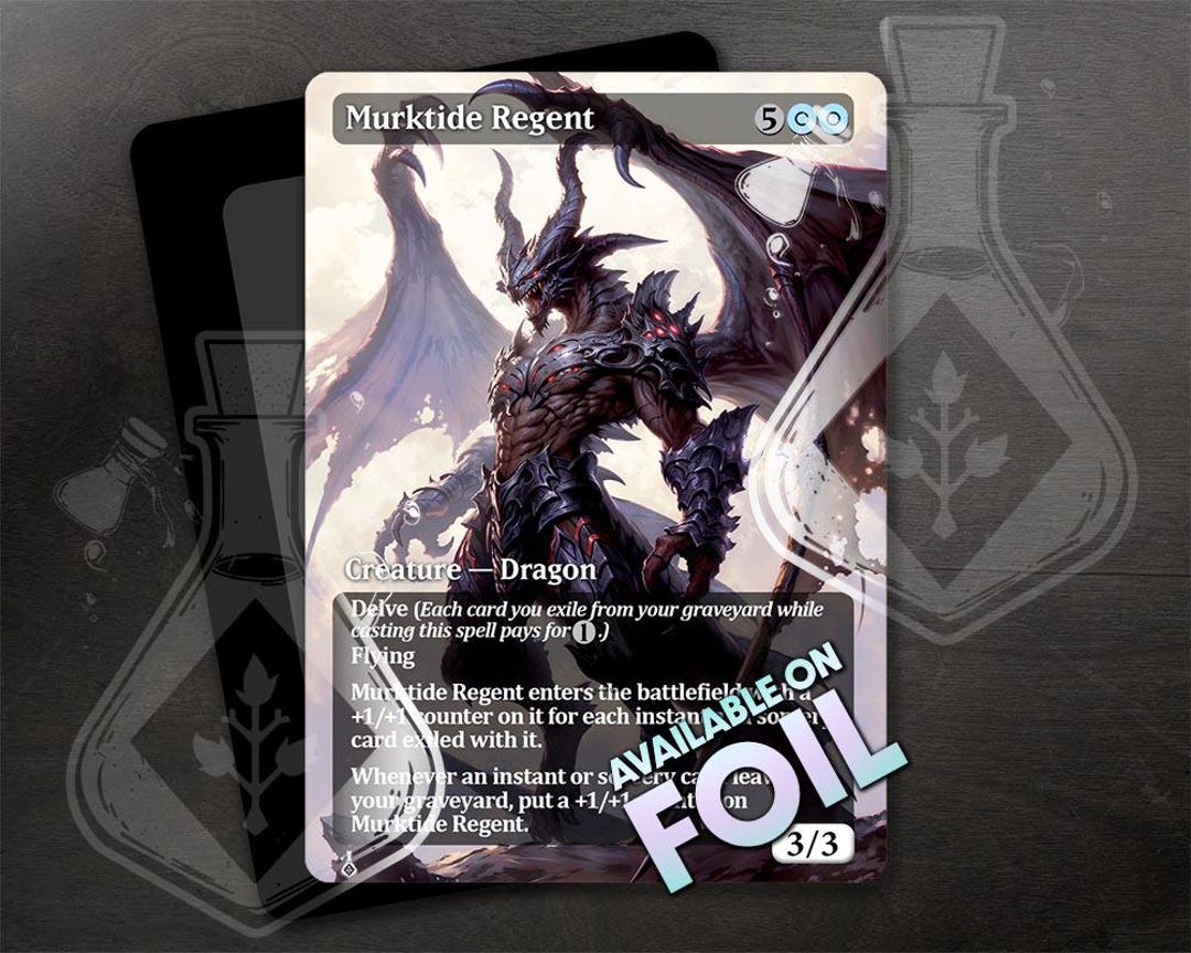 Murktide Regent - Amazing Alternate Full Custom Art - Dragon Slayer ...