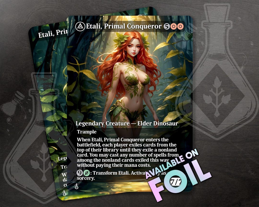 Etali, Primal Sickness // Etali, Primal Conqueror - Double Sided - Amazing Alternate Full Custom ...