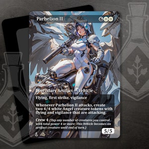 Parhelion II Amazing Alternate Full Custom Art Waifu Anime Blue Mech ...