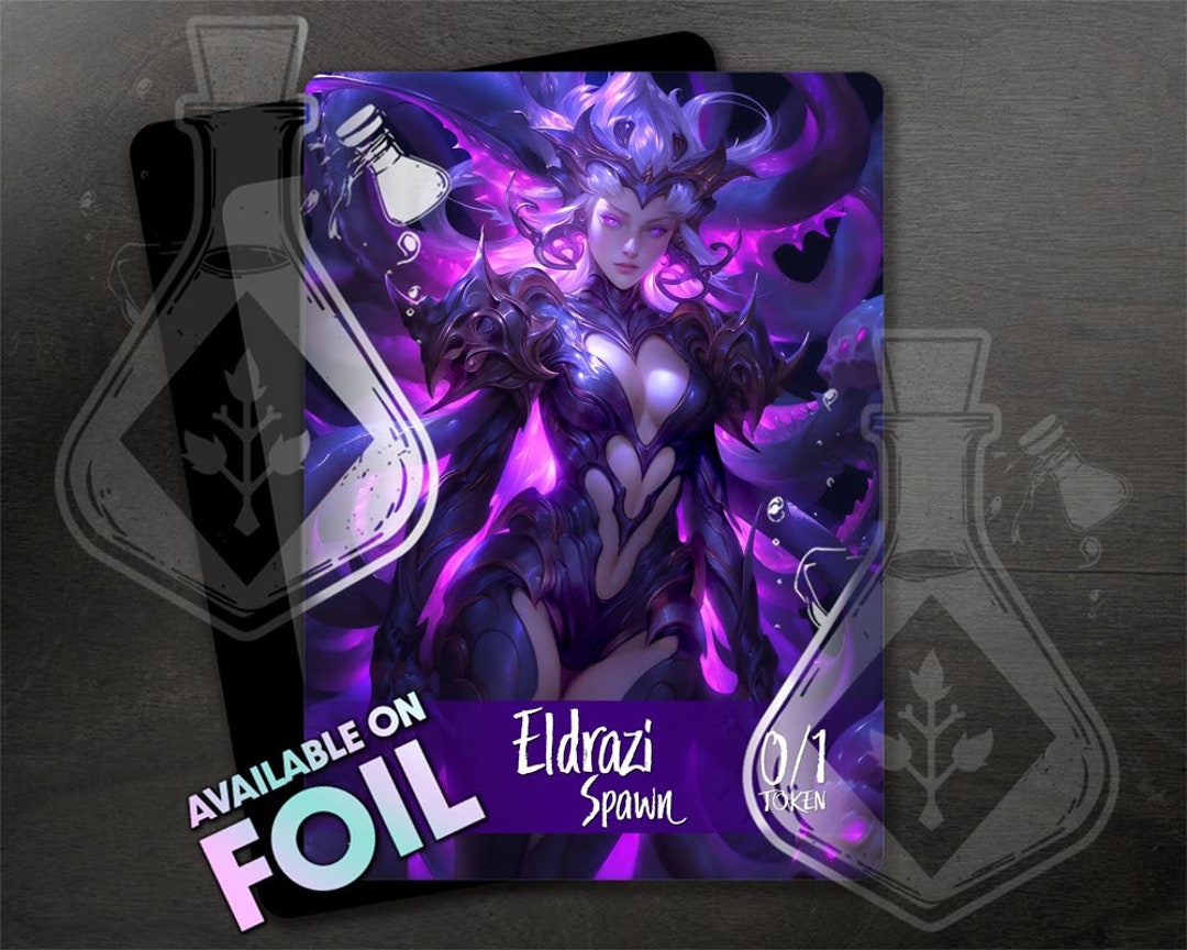 Eldrazi Spawn Token for TCG Full Custom Art Anime Waifu Alluring ...