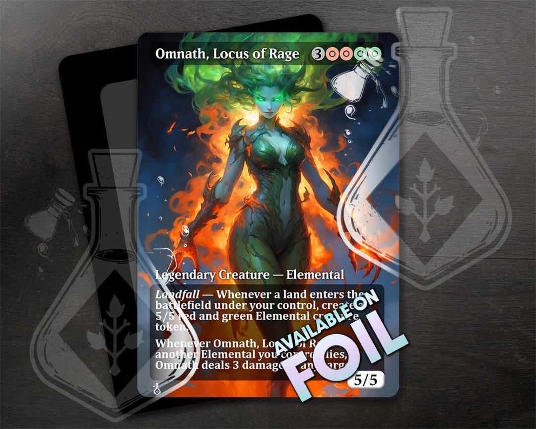 Omnath, Locus of Rage - Amazing Alternate Full Custom Art - Elemental ...