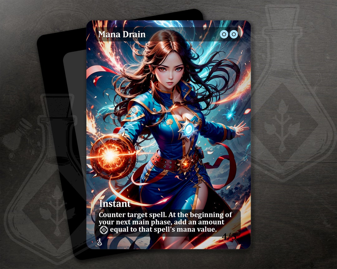 Mana Drain Amazing Alternate Full Custom Art Gorgeous Powerful Blue ...