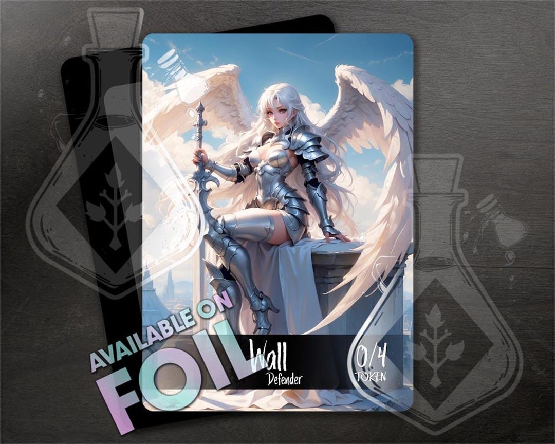 WALL TOKEN - 0/4 - Full Custom Art - Anime Waifu Token - Radiant ...