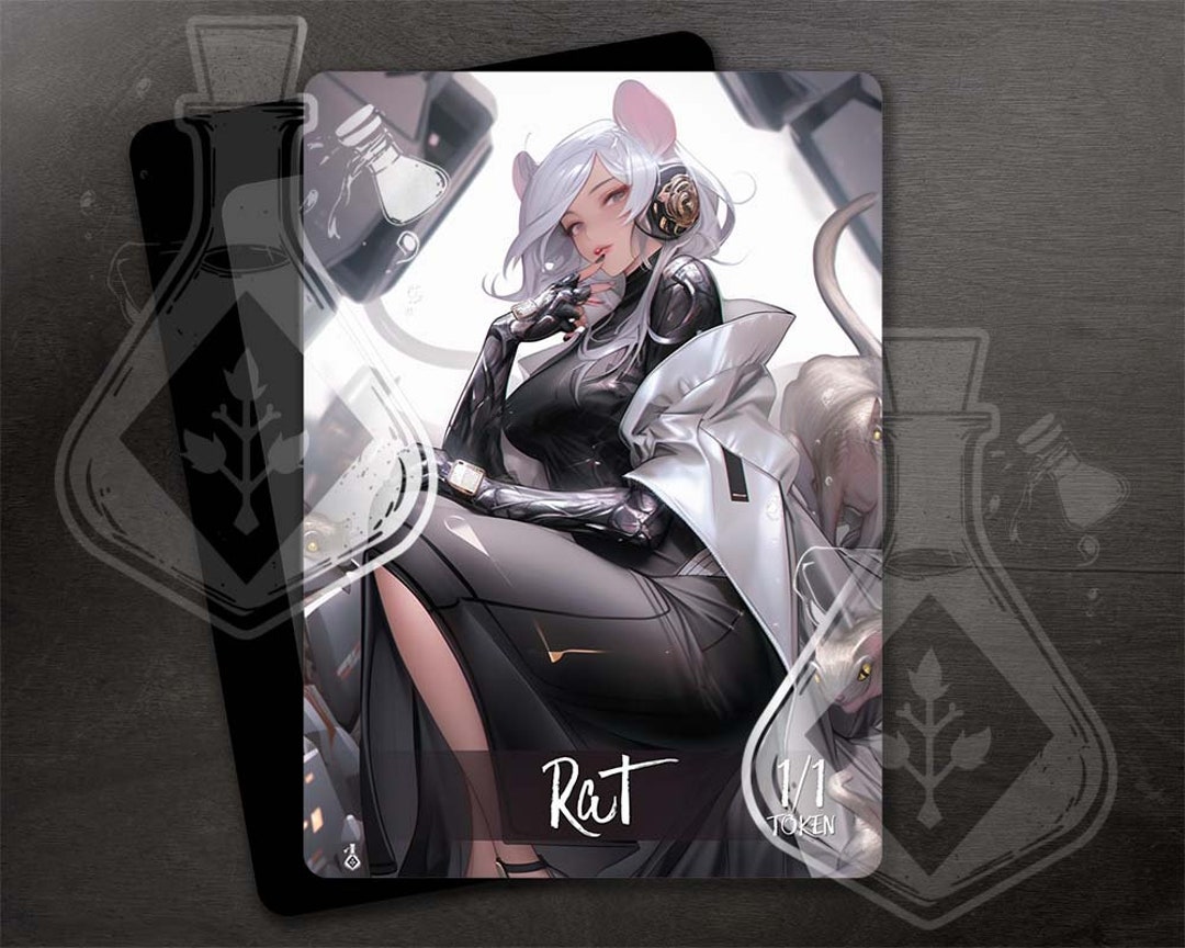 RAT Token for TCG - Full Custom Art - Cute Waifu Rat Token - Gorgeous ...