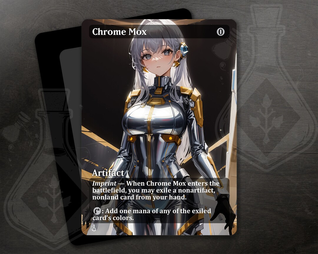 Chrome Mox- Amazing Alternate Full Custom Art - Anime Waifu Metallic ...