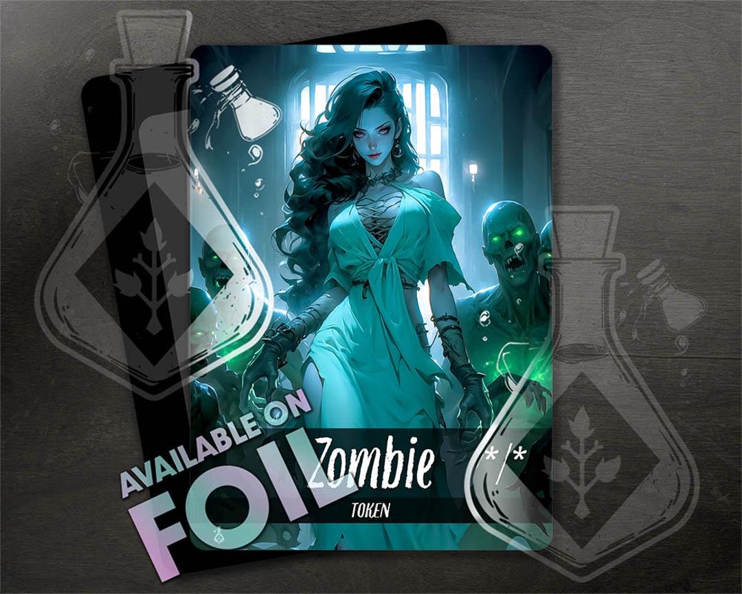 ZOMBIE TOKEN */* - Gorgeous Full Custom Art - Anime Waifu - Deadly ...