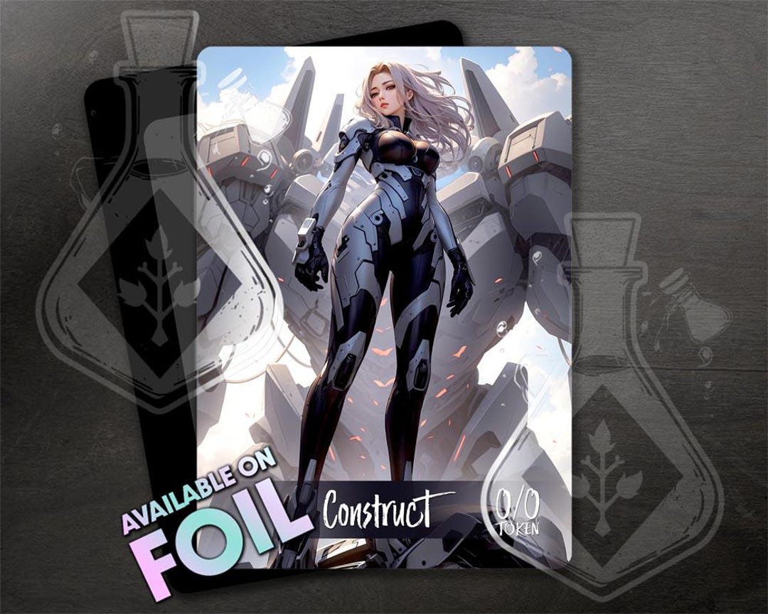 CONSTRUCT Token for TCG - Full Custom Art - Waifu Mech Pilot Anime ...