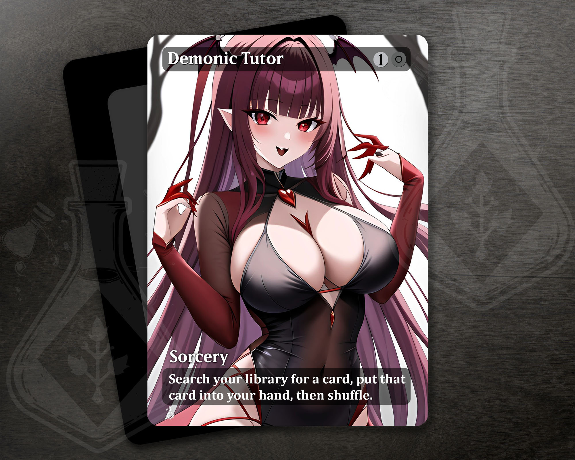 Demonic Tutor Amazing Alternate Full Custom Art Waifu - Etsy