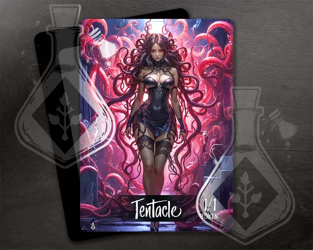 Tentacle Token for TCG - Full Custom Art - Tentacled Temptress: Merging ...