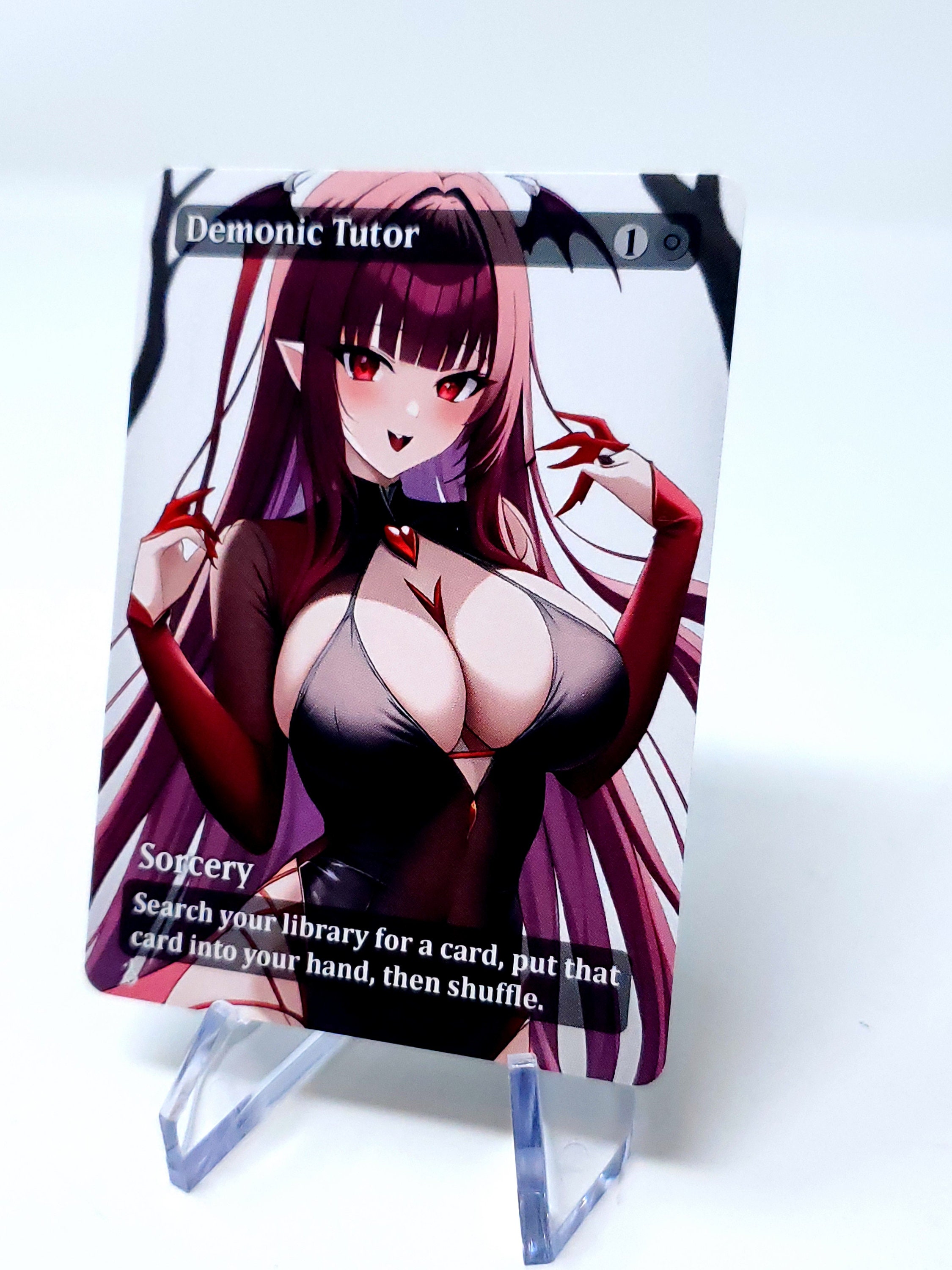 Demonic Tutor Amazing Alternate Full Custom Art Waifu - Etsy