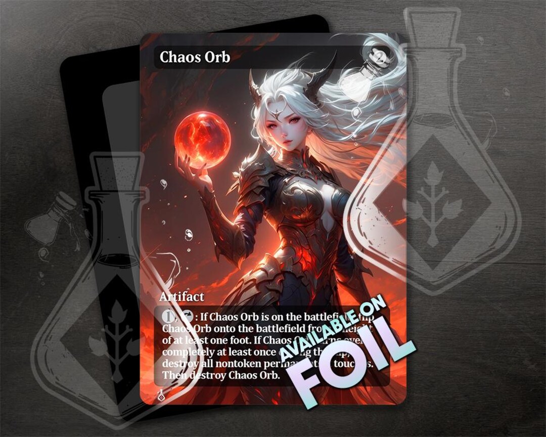 Chaos Orb - Alternate Full Custom Art - Gleaming Chaos Sphere ...