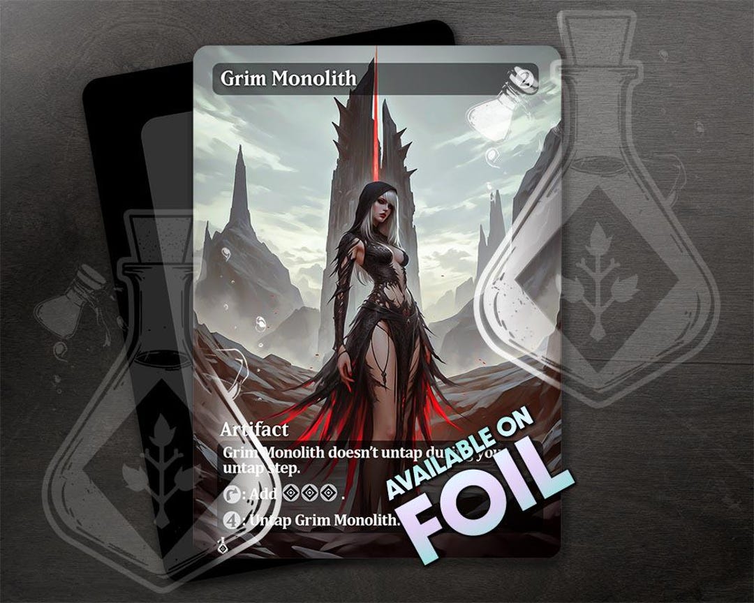 Grim Monolith - Alternate Full Custom Art - Majestic Monolith Taker: Gorgeous and Fearless ...