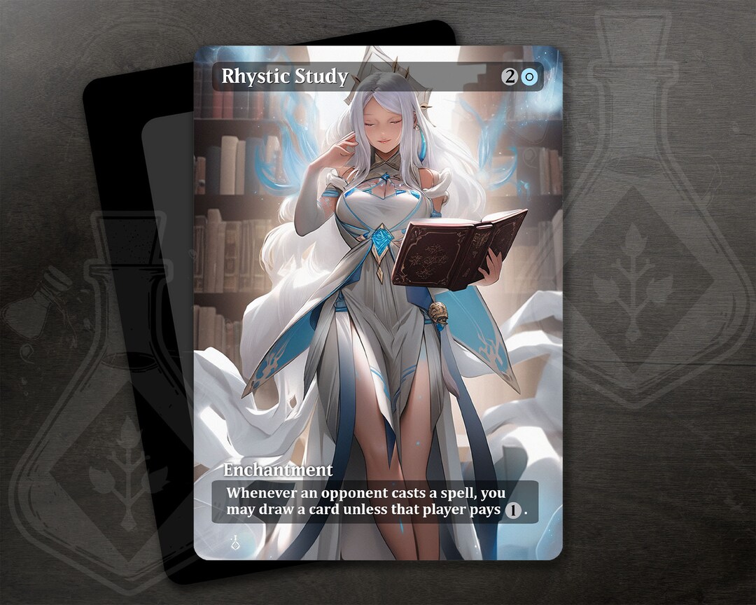 Rhystic Study Gorgeous Alternate Full Custom Art Enchanting Woman ...