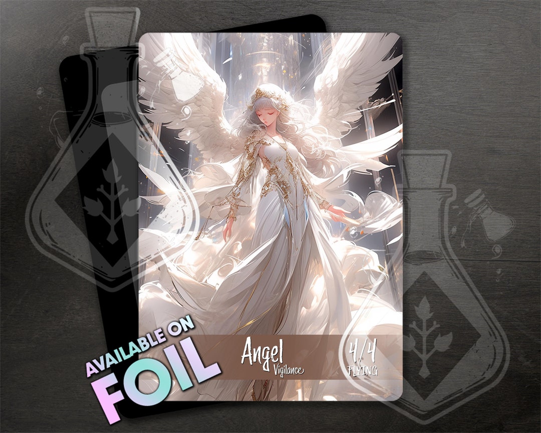 ANGEL With VIGILANCE Token for TCG - Full Custom Art - Gorgepous Angel ...