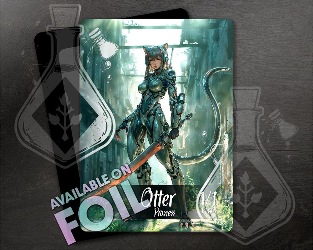 CONSTRUCT TOKEN - Full Custom Art - Anime Waifu Token - Elegant Otter ...