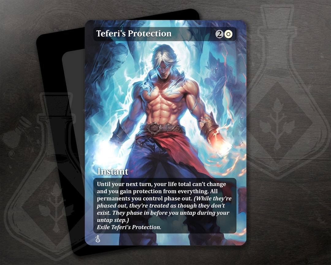 Teferi's Protection Amazing Alternate Full Custom Art Anime God of ...