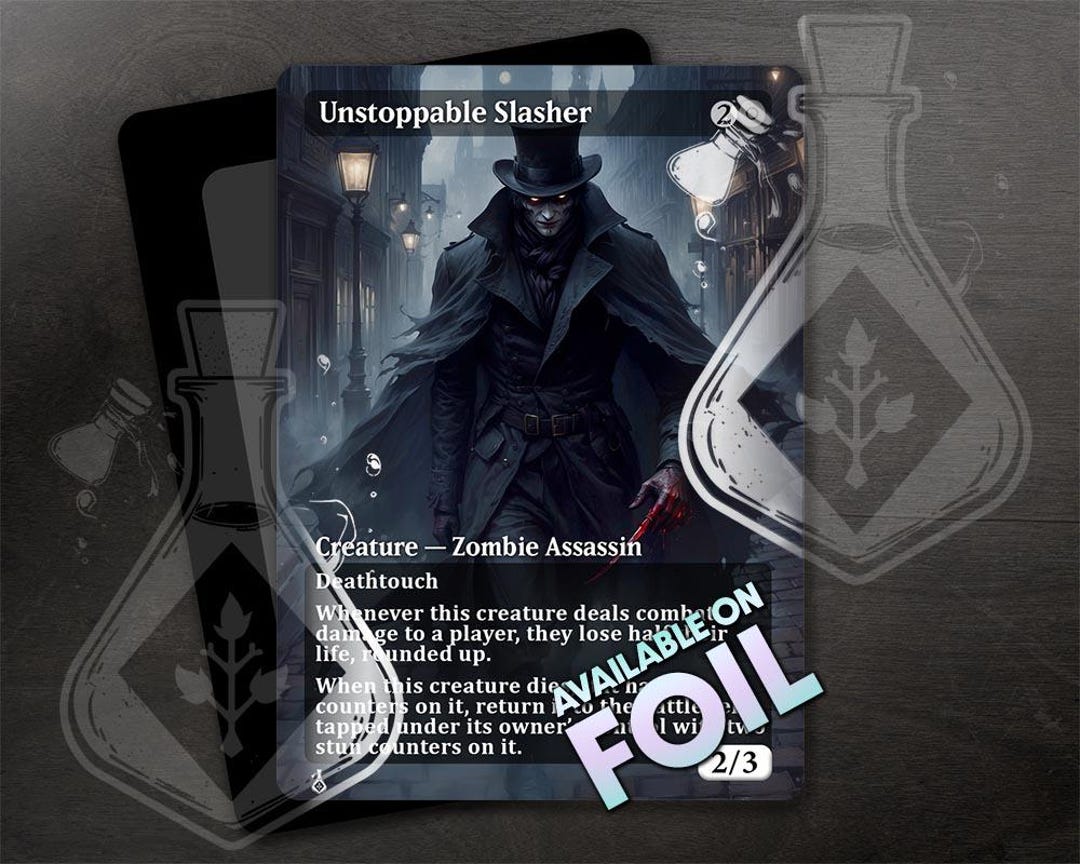 Unstoppable Slasher - Gorgeous Alternate Full Custom Art - Crimson Reaper: the Laughing ...