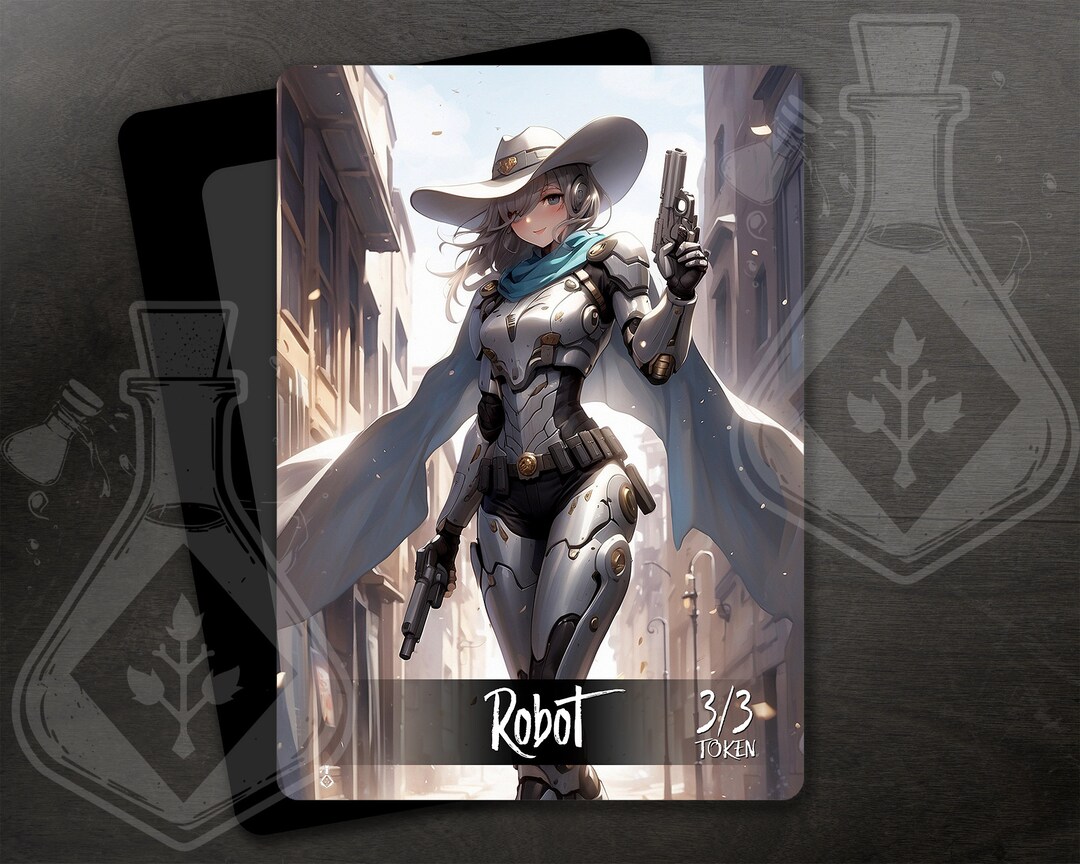 Robot Token for TCG Full Custom Art Anime Waifu Stunning Robot Bounty ...