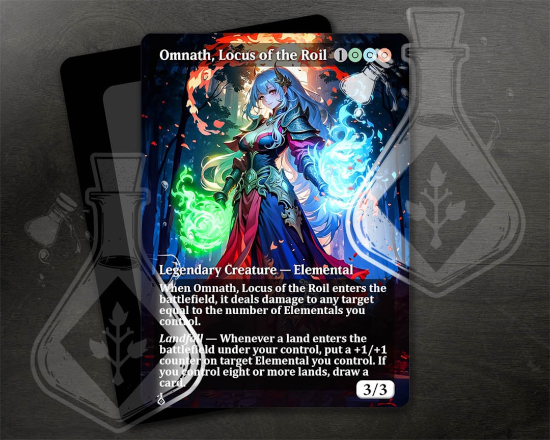 Omnath, Locus of the Roil Amazing Alternate Full Custom Art Enchanting ...