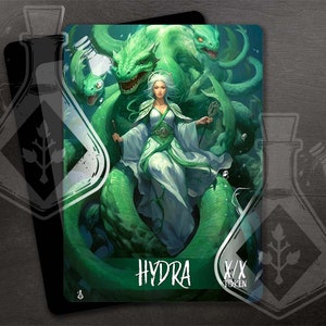 HYDRA Token for TCG Full Custom Art Beautiful Hydra Queen, Green ...