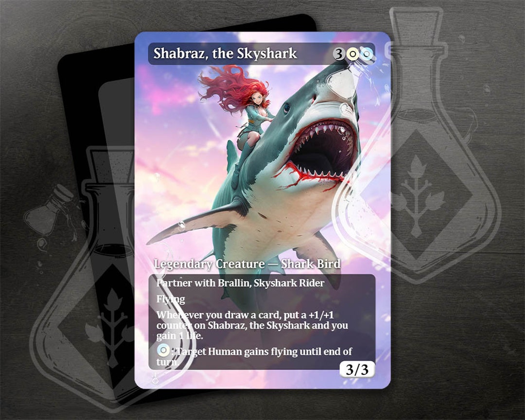 Shabraz, the Skyshark - Gorgeous Alternate Full Custom Art - Celestial Shark: Majestic and ...