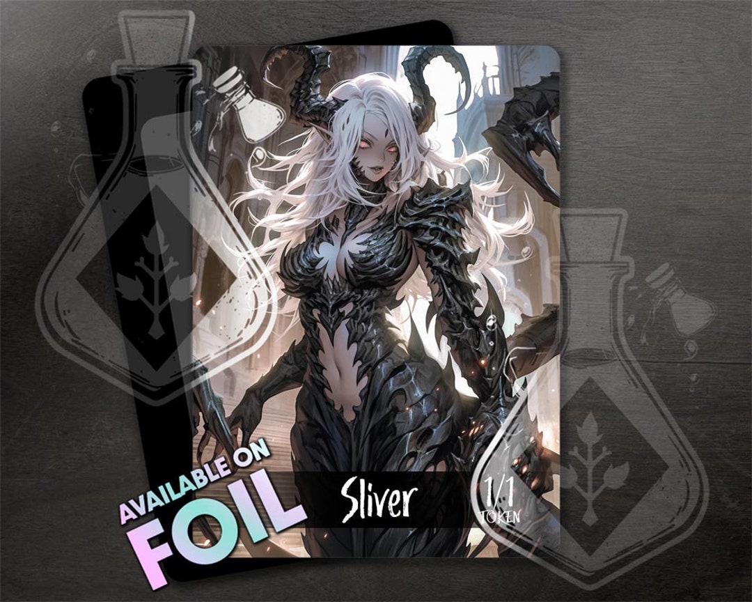 SLIVER Token for TCG Full Custom Art Pretty Anime Waifu Battle Armor - Etsy